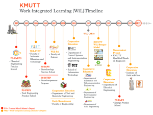 Work integrated Learning – RIPO KMUTT